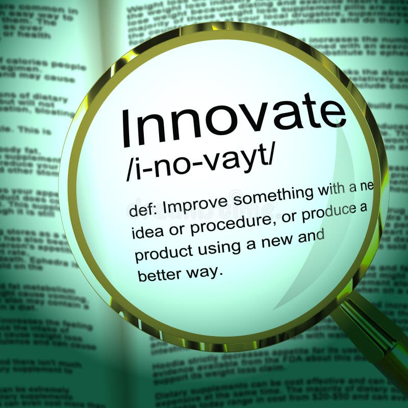 Innovation Concept Icon Means Creation Using Revolutionary Ideas - 3d ...