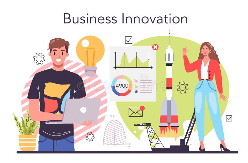 Innovation Concept. Idea of Creative Business Solution Stock Vector ...