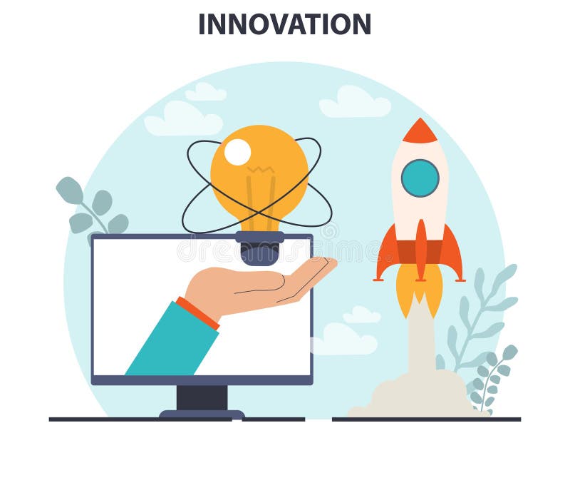 Innovation Concept. Idea of Creative Business Solution Stock Vector ...