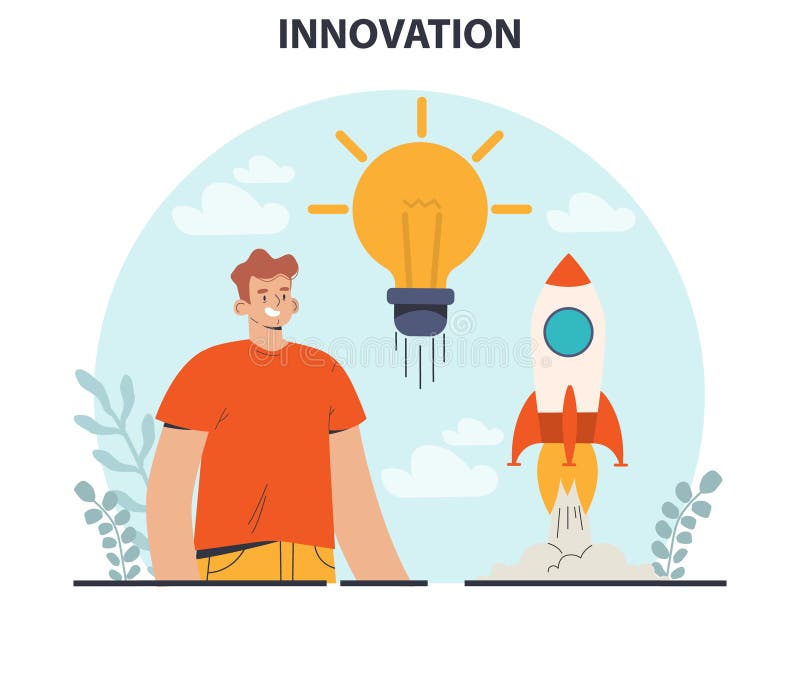 Innovation Concept. Idea of Creative Business Solution Stock ...