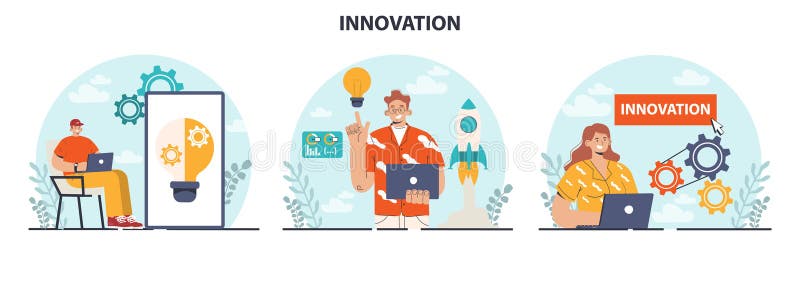 Innovation Concept. Idea of Creative Business Solution Stock Vector ...