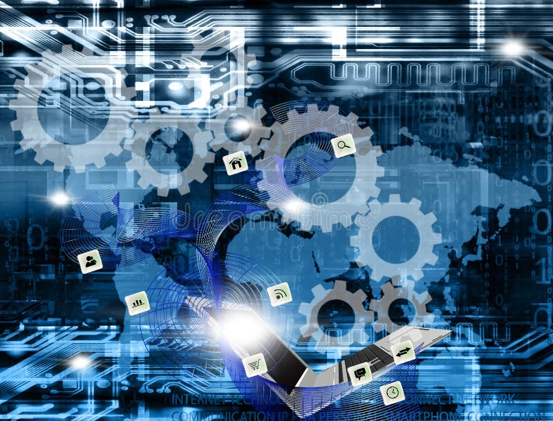 Innovation Connection Wireless Technology. Stock Illustration ...