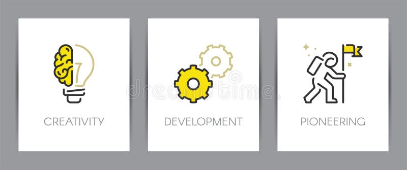 Innovation Core Value. Creativity, Development, Pioneering. Business ...