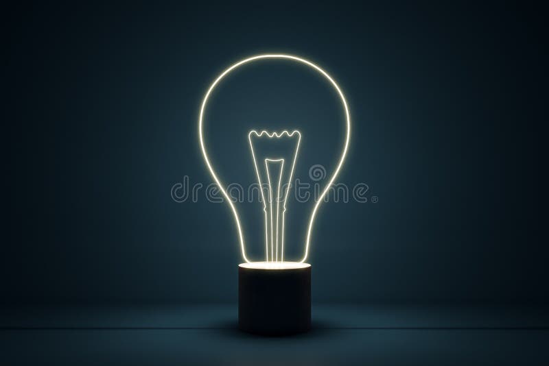 Innovation and Creative Idea Concept with Digital Illuminated Light ...