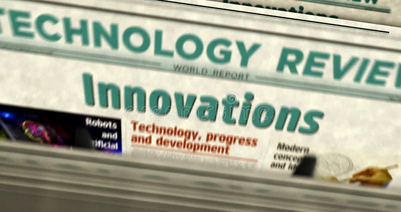 Innovation Creative and Development Newspaper Printing Press Stock ...