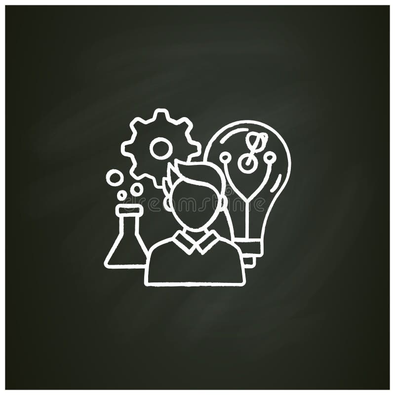 Innovation Culture Chalk Icon Stock Vector - Illustration of nurturing ...