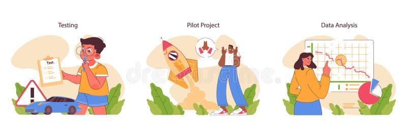 Innovation Cycle. Generation of a Creative Idea or Business Solution ...