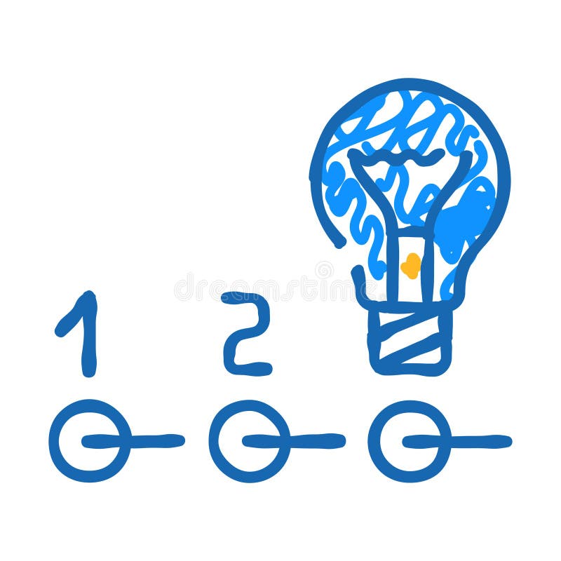 Innovation Data Science Icon Doodle Illustration Stock Vector ...