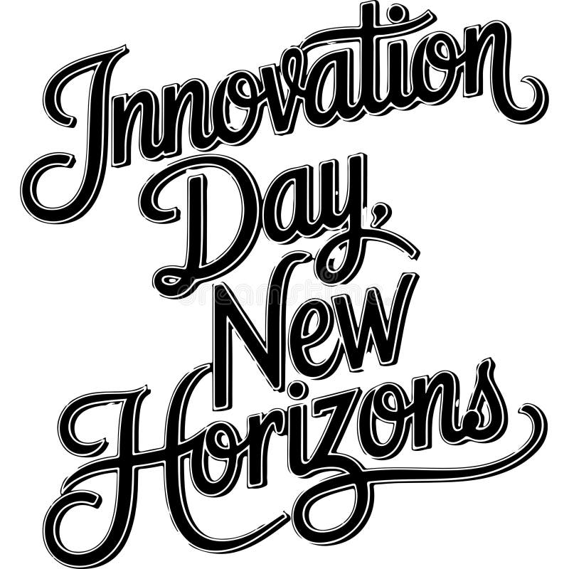 Innovation Day New Horizons Design Stock Vector - Illustration of ...
