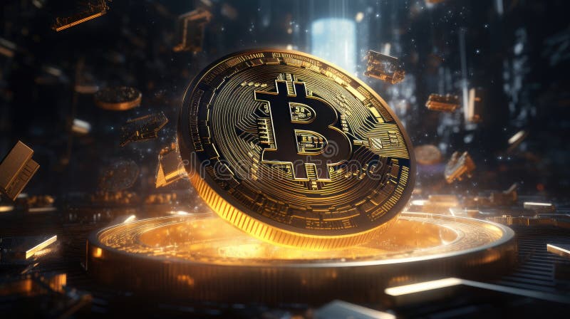 The Innovation in Digital Currency, with Abstract Symbols Forming a ...