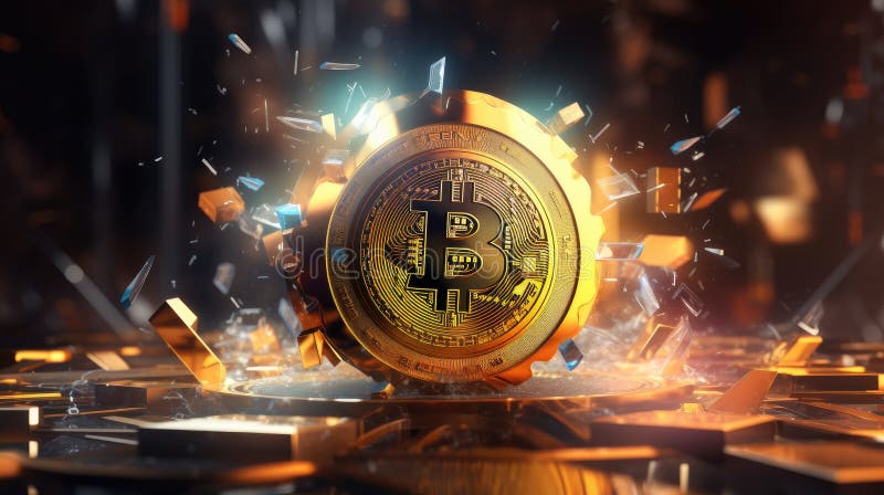 The Innovation in Digital Currency, with Abstract Symbols Forming a ...