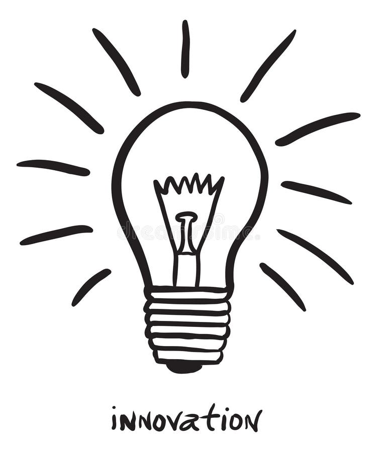 Innovation doodle stock illustration. Illustration of halogen - 16025580