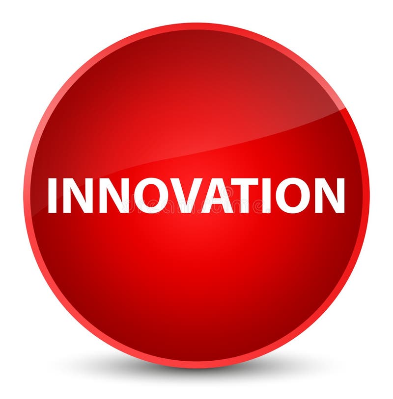 Innovation Elegant Red Round Button Stock Illustration - Illustration ...