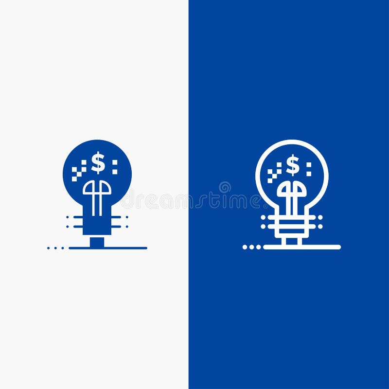 Innovation, Finance, Finance, Idea, January Line and Glyph Solid Icon ...