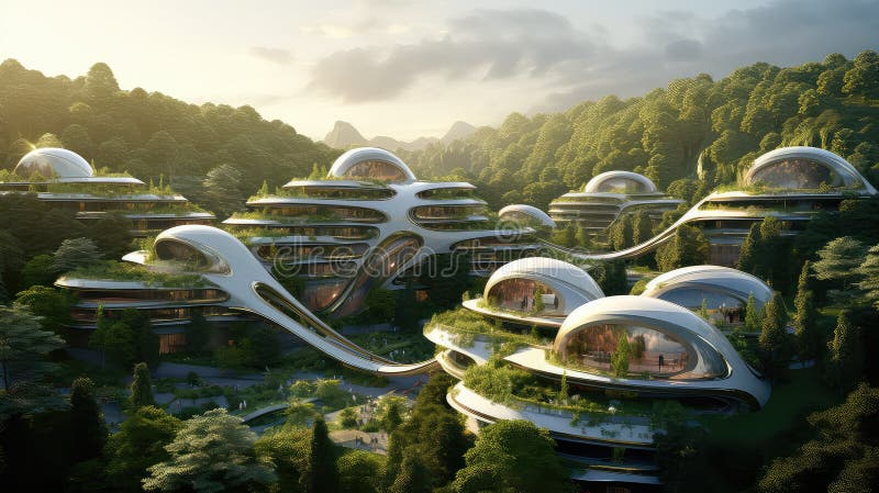 Innovation Future Architecture Background Stock Image - Image of future ...