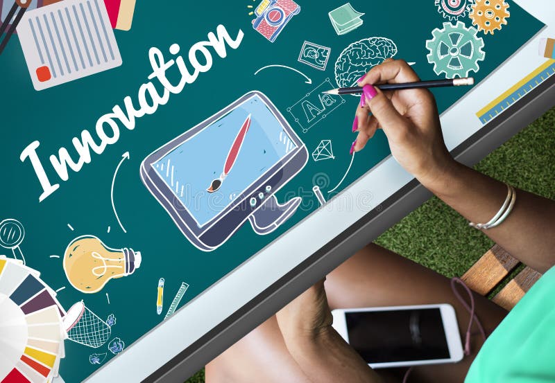 Innovation Futurism Creative Design Development Concept Stock Image ...