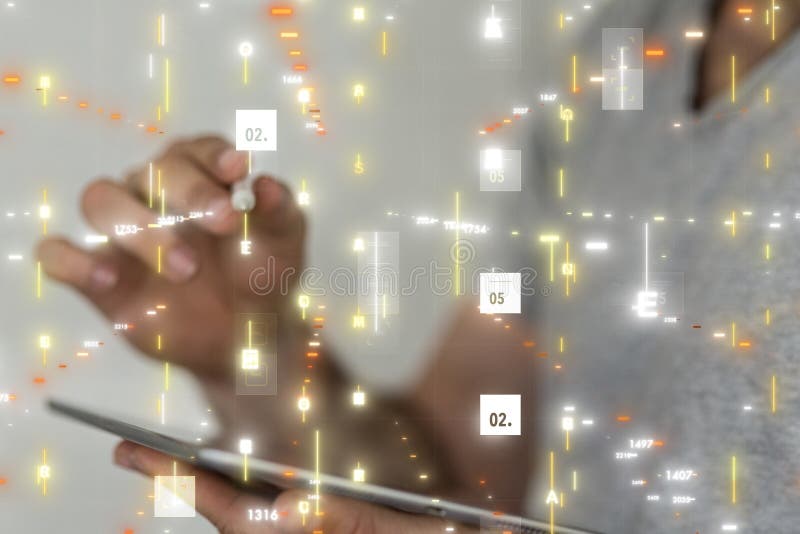 A Innovation Futuristic Digital Data Binary Code Background Technology