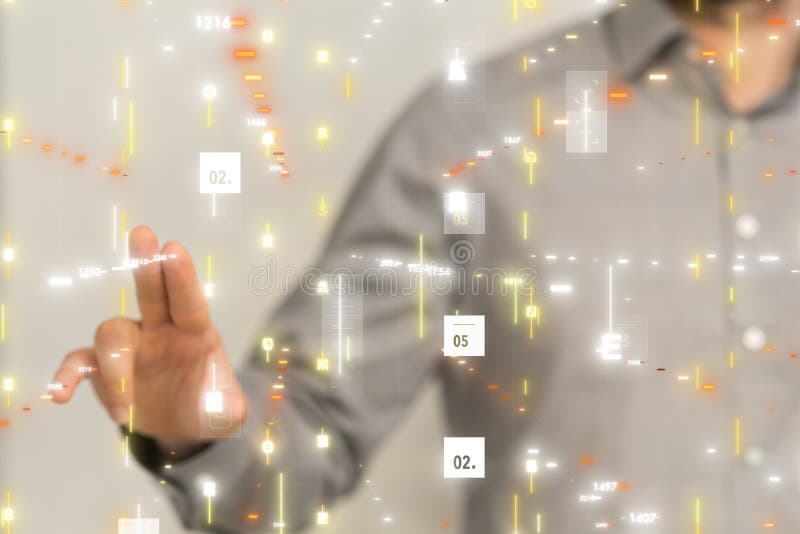 A Innovation Futuristic Digital Data Binary Code Background Technology