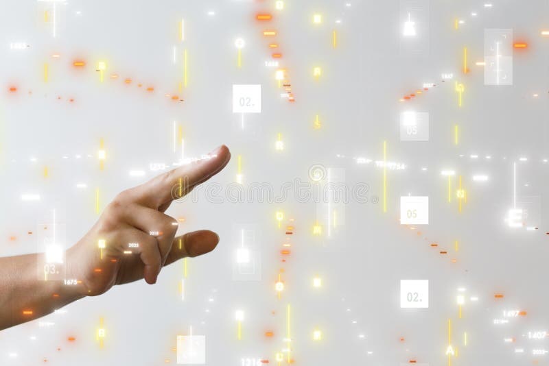 A Innovation Futuristic Digital Data Binary Code Background Technology