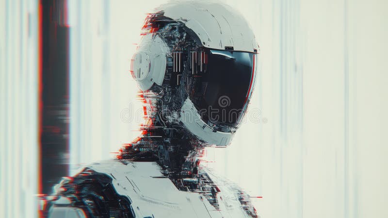 Innovation Glitch-transitioning Virtual Assistant Stock Illustration - Illustration of user ...