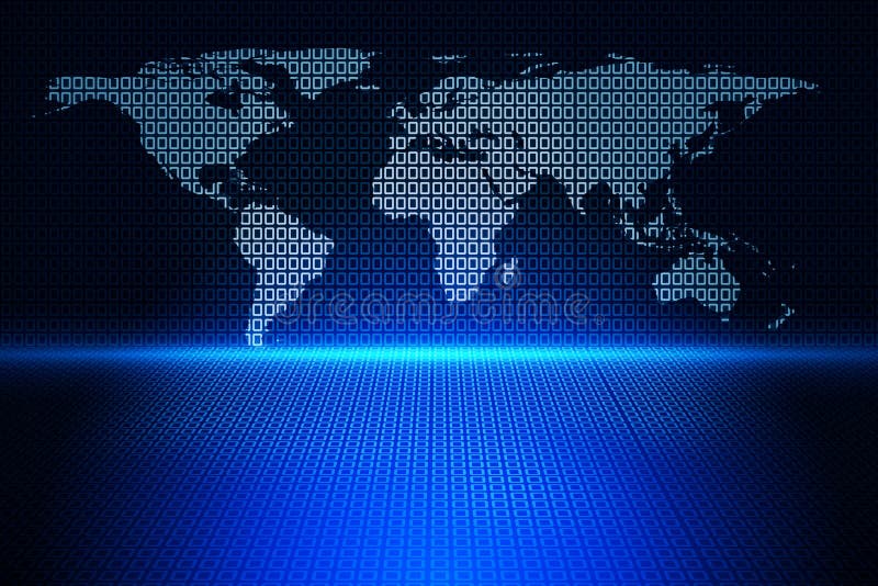 Innovation and Global Data Concept Stock Illustration - Illustration of ...