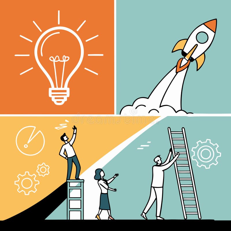 Innovation and Growth Concept Illustration Stock Illustration ...