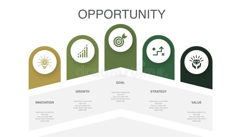 Innovation, Growth, Goal, Strategy Stock Vector - Illustration of ...