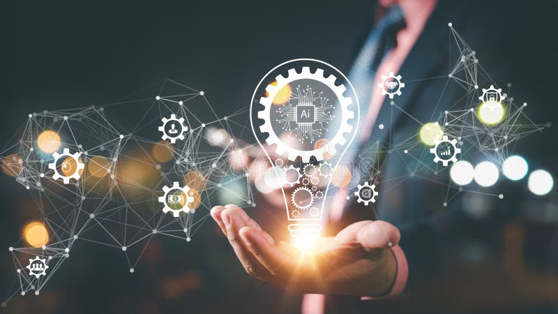 Nnovation. Hands Holding Light Bulb for Concept New Idea Concept with ...