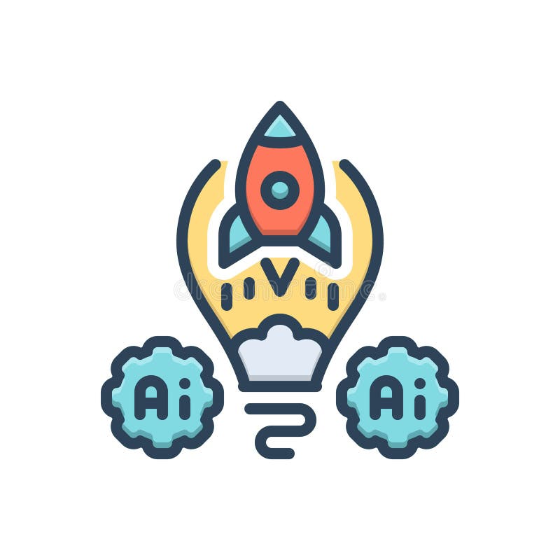 Color Illustration Icon for Innovation, Creation and Idea Stock Vector ...