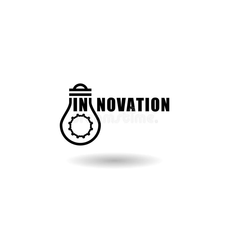 Innovation Icon Logo with Shadow Stock Vector - Illustration of ...