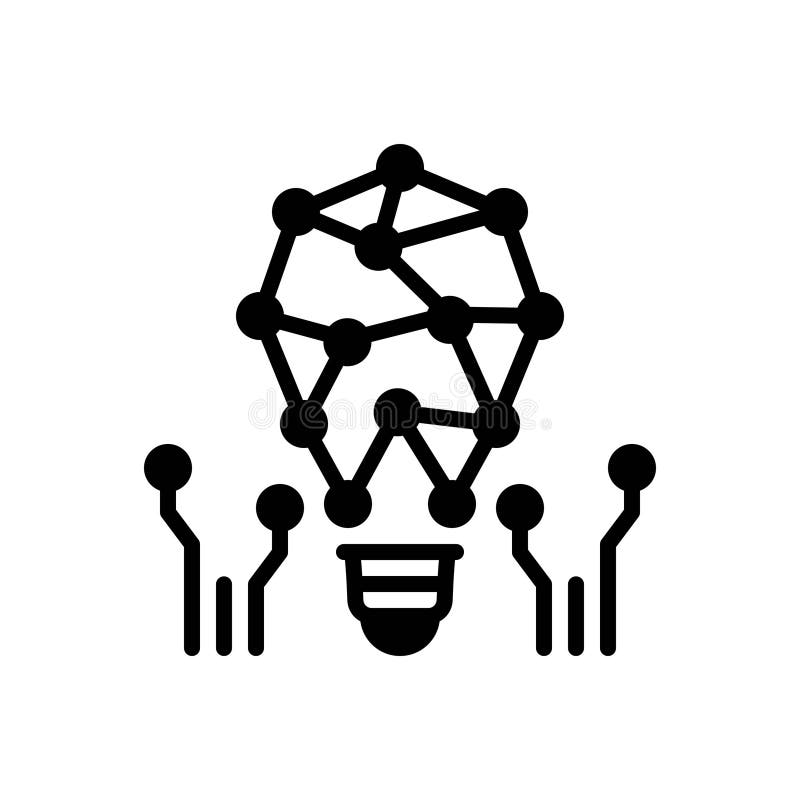 Black Solid Icon for Innovation, Modernity and Technology Stock ...