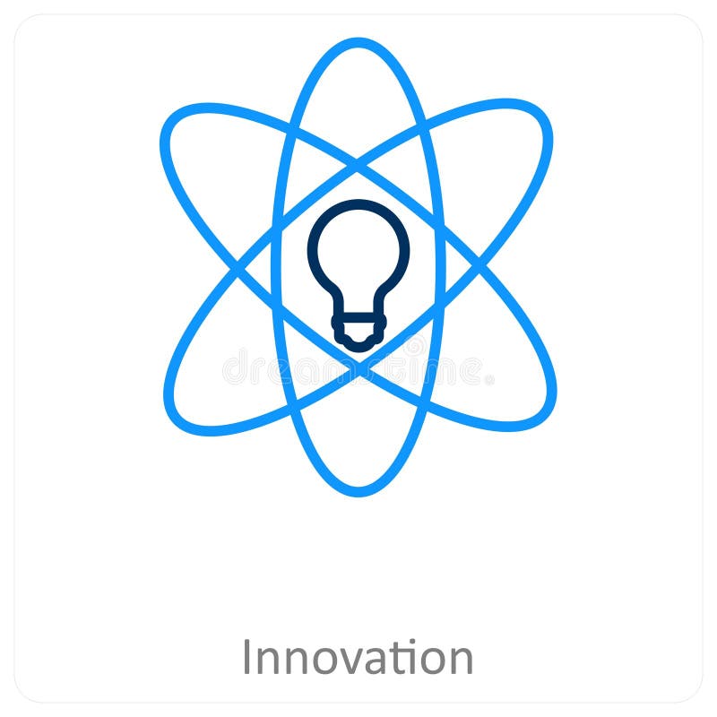 Innovation and Idea Icon Concept Stock Illustration - Illustration of ...