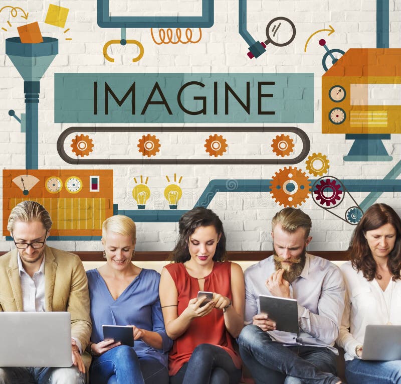 Innovation Ideas Imagine Processing System Concept Stock Photo - Image ...