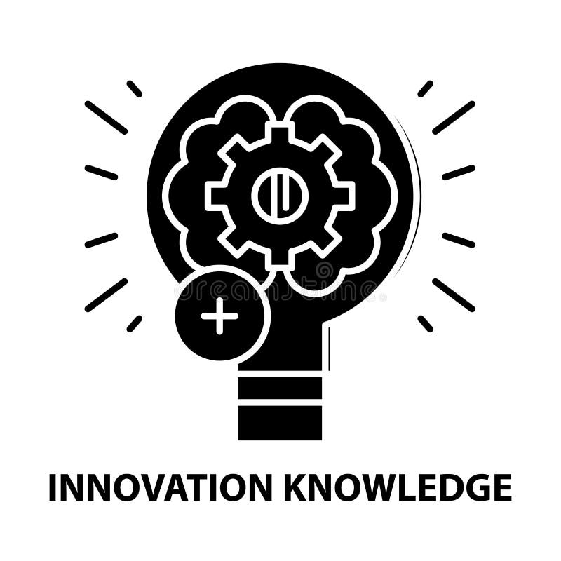 Knowledge Icon, Black Vector Sign with Editable Strokes, Concept ...