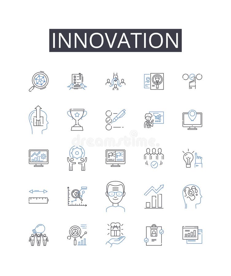 Innovation Line Icons Collection. Creativity, Ingenuity, Originality ...