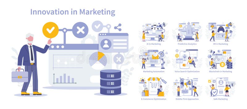 Innovation in Marketing Concept. Vector Illustration Stock Vector ...