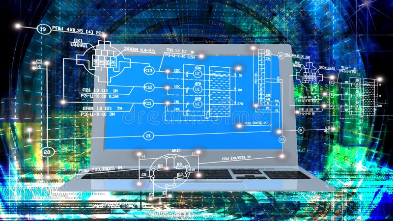 Innovation Modern Engineering Computer Technology Stock Photo - Image ...
