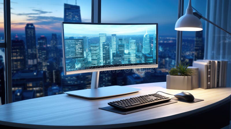 Innovation Modern Office Technology Illustration Wireless Smminimalism ...