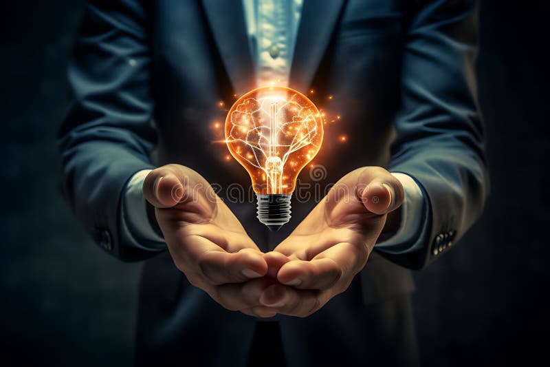 Innovation. New Concept Ideas with Innovations Hand in Hand with Future ...