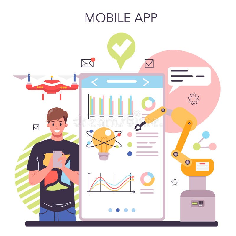 Innovation Online Service or Platform. Modern Production Stock Vector ...