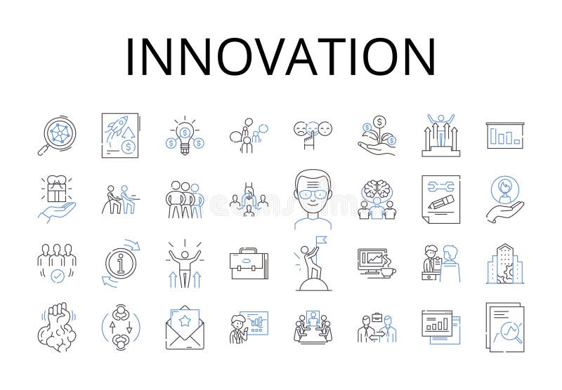Innovation Line Icons Collection. Creativity, Ingenuity, Originality ...
