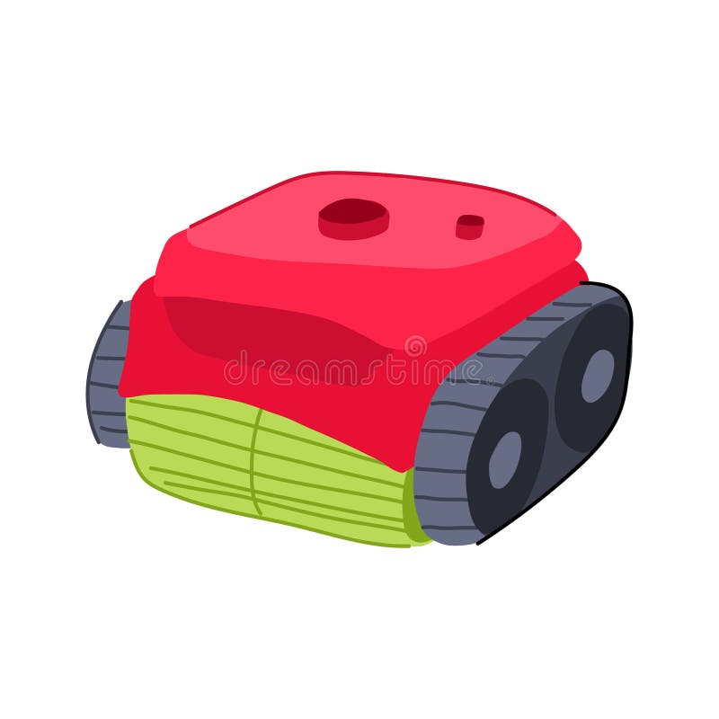 Innovation Pool Cleaning Robot Cartoon Vector Illustration Stock Vector ...