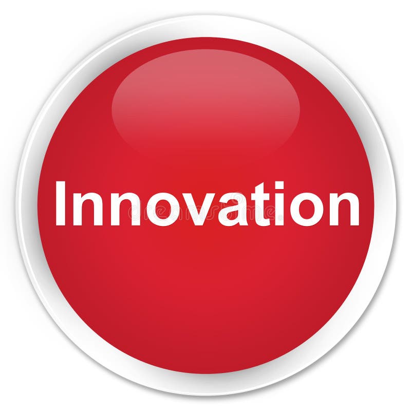 Innovation Premium White Round Button Stock Illustration - Illustration ...