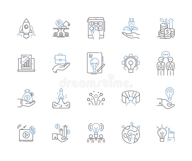 Innovation and Progress Outline Icons Collection. Innovation, Progress ... Innovation and Progress Outline Icons Collection. Innovation, Progress ...