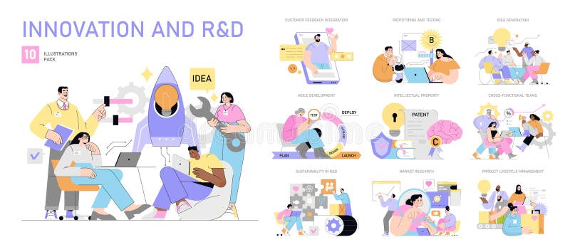 Innovation. Flat Vector Illustration Stock Vector - Illustration of ...