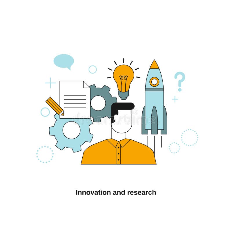 Innovation and Research Concept Stock Vector - Illustration of idea ...