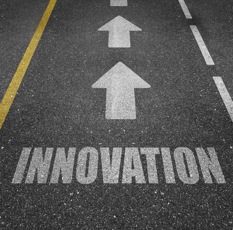 INNOVATION Road Sign Isolated on White Stock Image - Image of direction ...
