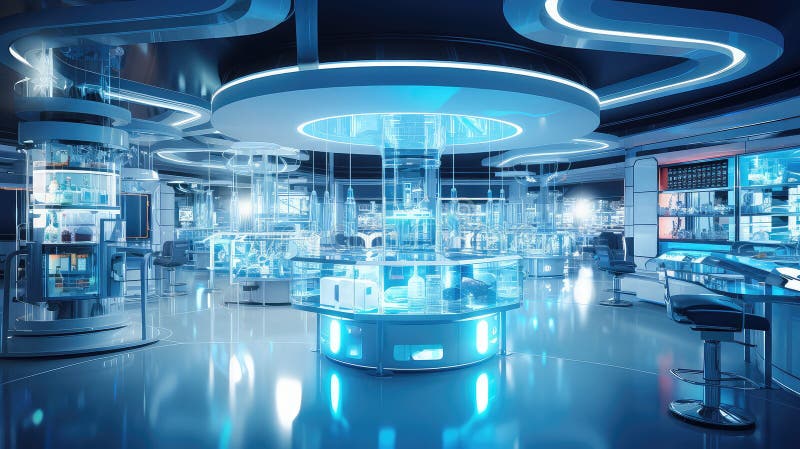 Innovation Science Digital Background Stock Illustration - Illustration ...