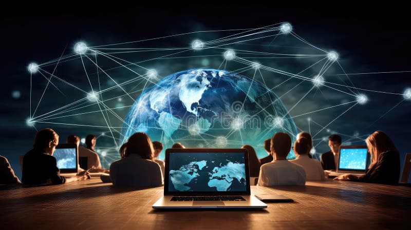 Innovation Science Internet Background Stock Illustration ...