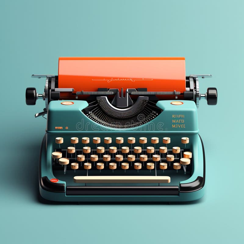 Innovation in Simplicity: Celebrating Classic Typewriter Design Stock ...
